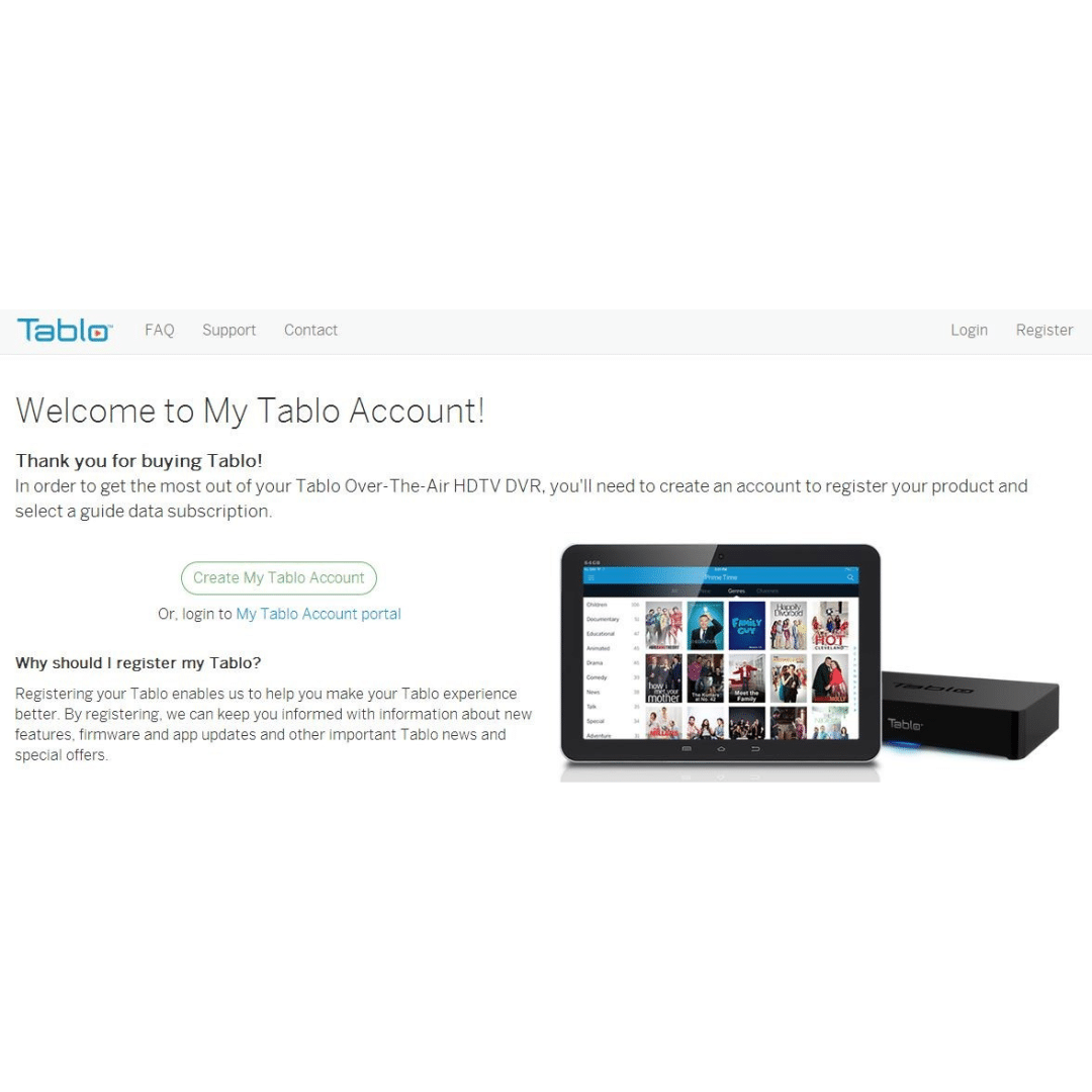 Tablo Guide Data Subscription Store Now Open - Tablo TV