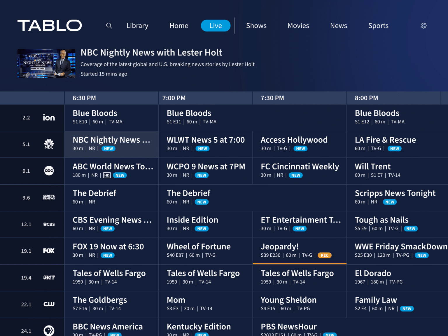 Tablo on Android OS - Tablo TV