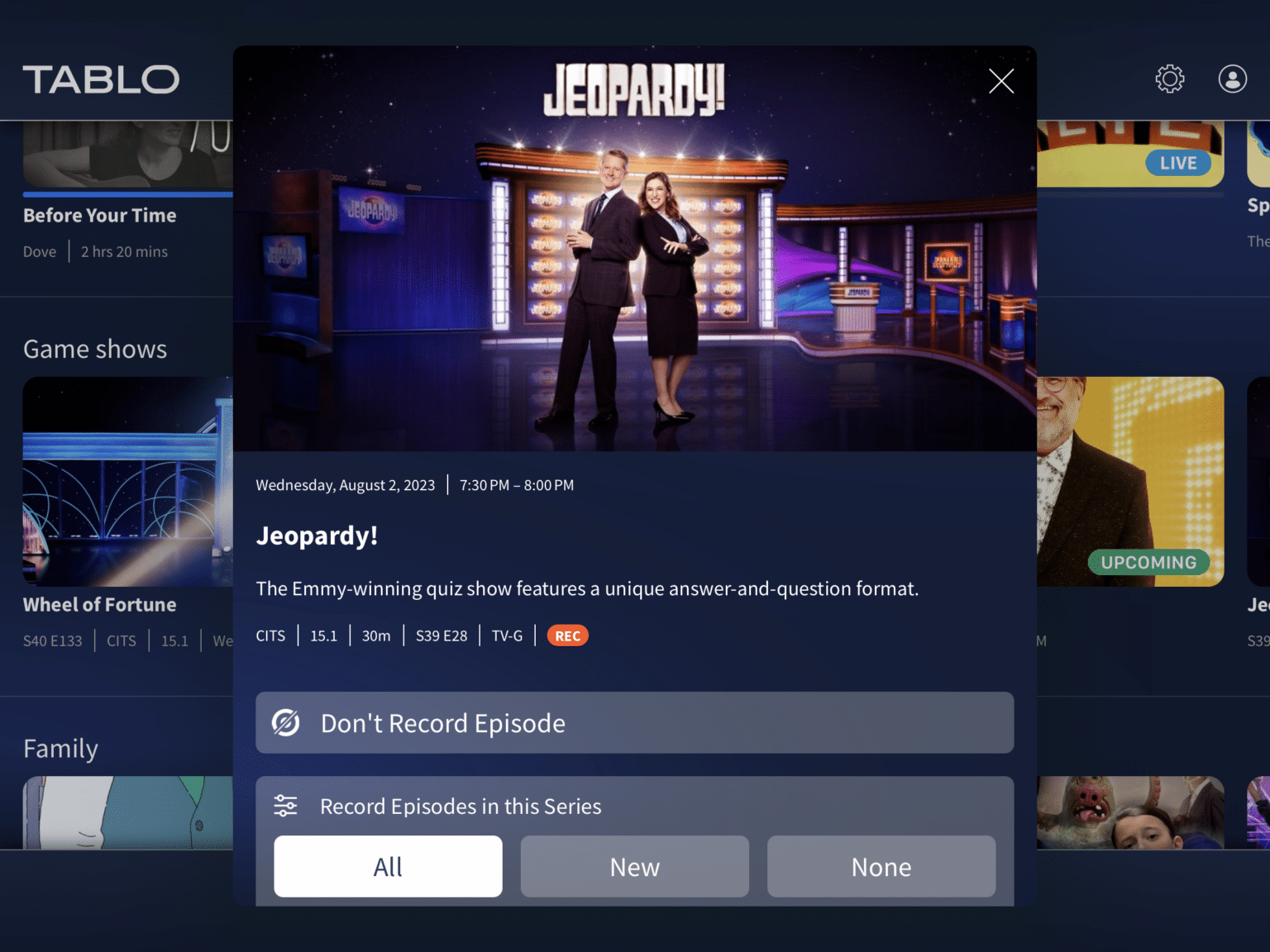 Tablo on Android OS - Tablo TV